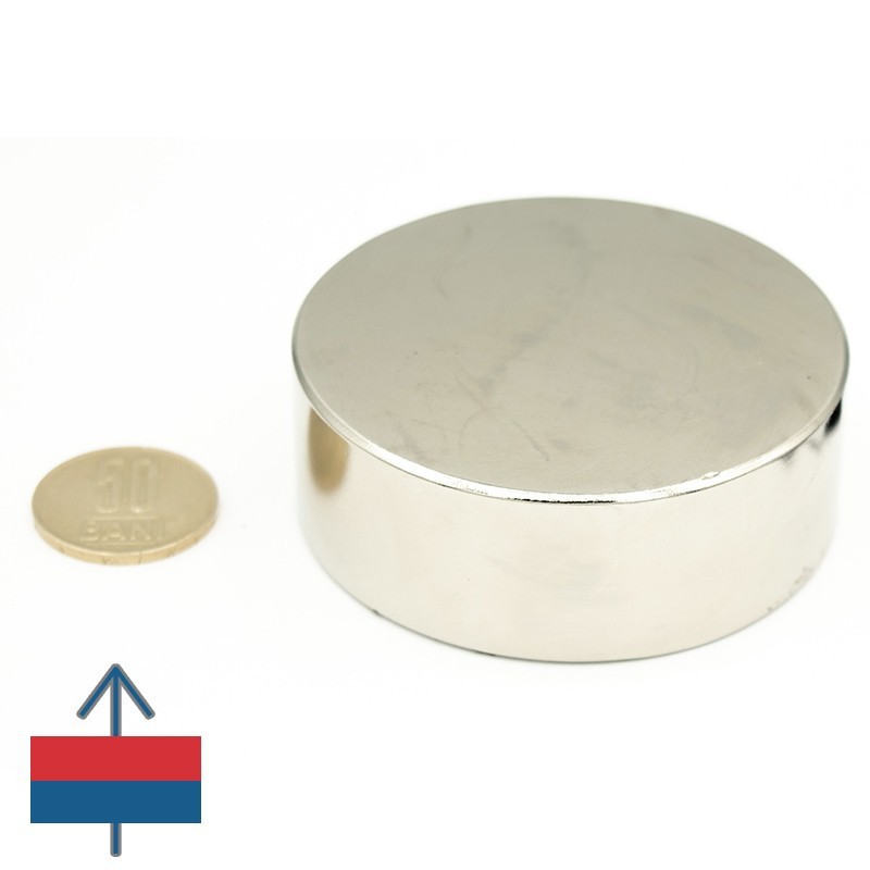 Magnet neodim puternic disc 70 x 25 mm N52